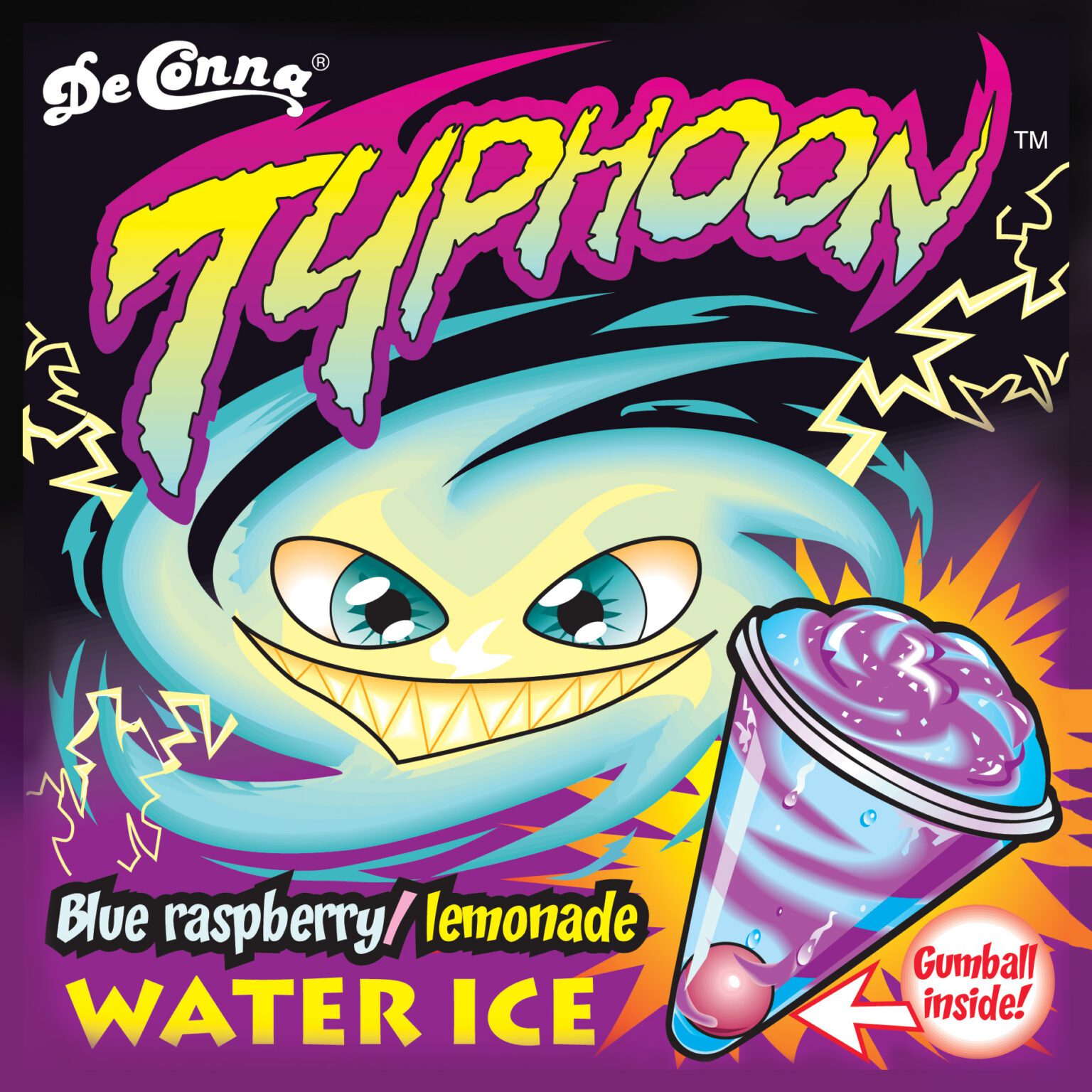 Blue Raspberry Lemonade Typhoon Ice Cream Cones [Buy Bulk & Save]
