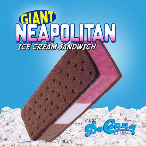 Giant Neapolitan Ice cream Sandwich | DeConna Bulk Prices