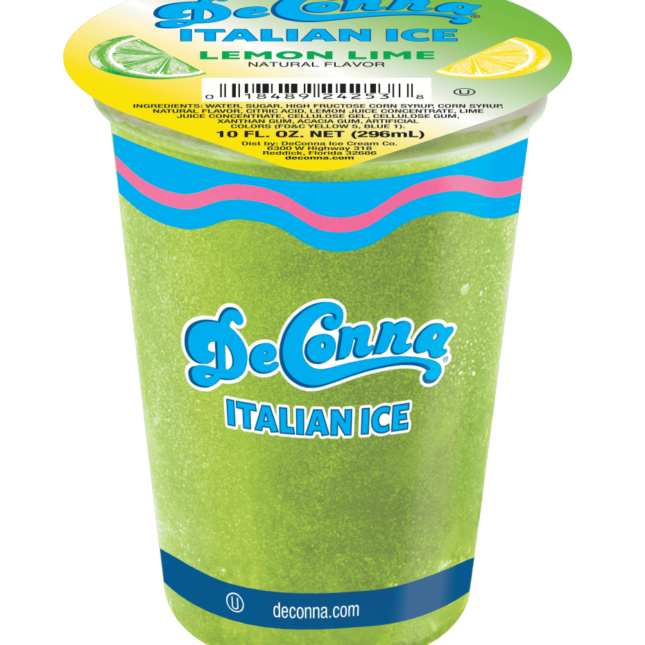 Lemon Lime Italian Ice Cup | DeConna [Buy in Bulk]