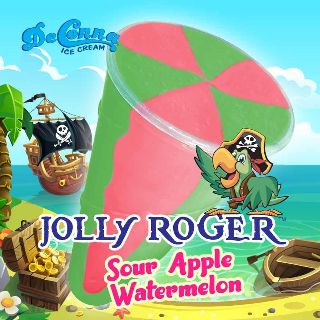 Bulk Jolly Roger Sour Apple Watermelon Cups | DeConna